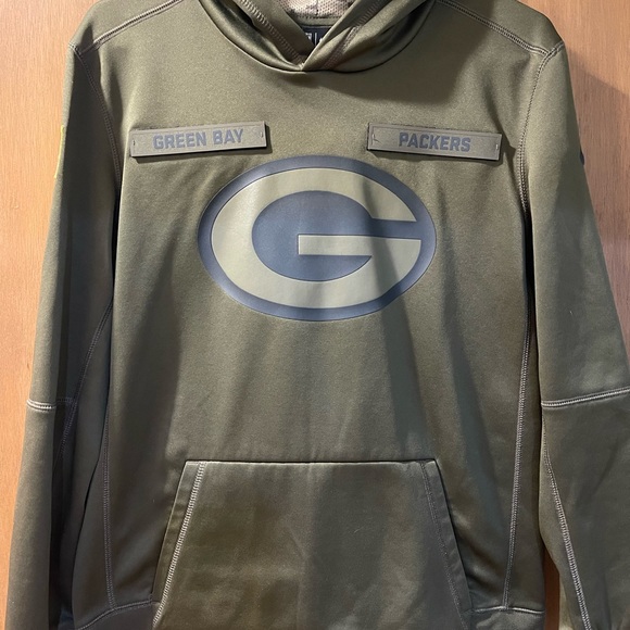 Nike | Shirts & Tops | Greenbay Packer Hoodie Military Inspired | Poshmark